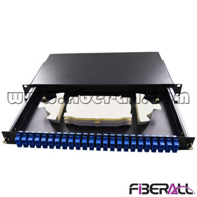 48f ODF Rack Mounted Fiber Optic Patch Panel مع انزلاق القضبان ، لوحة ...