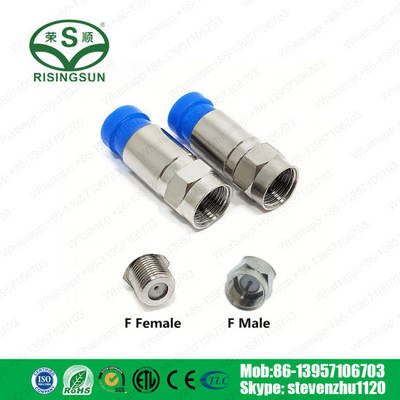 Coaxial Cable RG6 Rg58 Rg59 Rg11 F Male Compression Connector ...