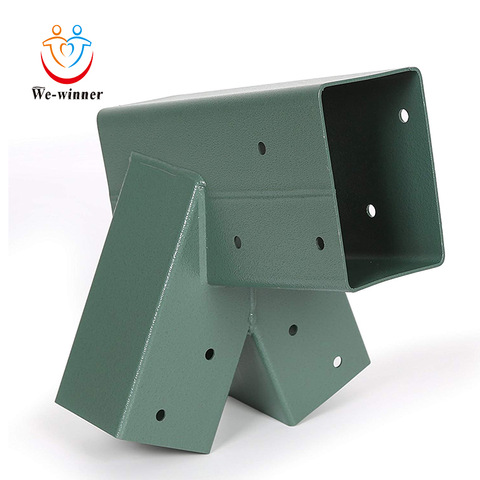 swing 3-Way Rectangular Wooden Swing Set Frame and Corner Brace ...