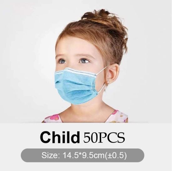 China Disposable 3-Layer Children General Protective Mask Kid Face Mask ...