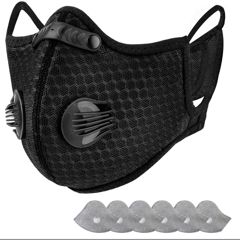 AstroAI FDA CE N95 Mask Reusable Dust Mask with Filters 1 Mask + 6 ...