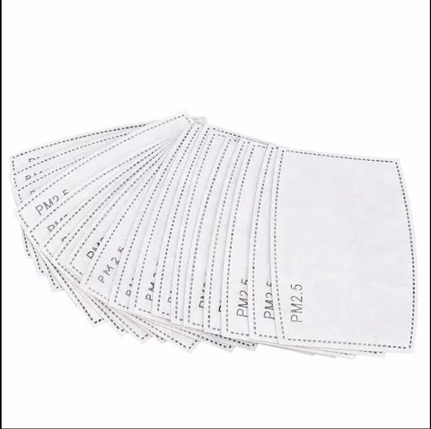 HOT! Replaceable 5 Ply Mask Filter Pad Pm2.5 With Activated Carbon Dust ...
