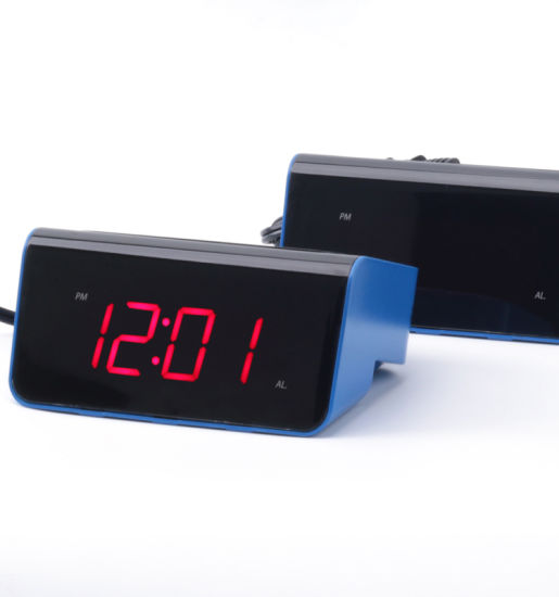 China LED Clock Plastic Digital Rectangle Alarm Clock with Keyboard ...