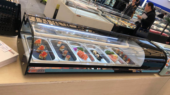 China Counter Top Sushi Display Case Food Display Refrigerator Chiller ...