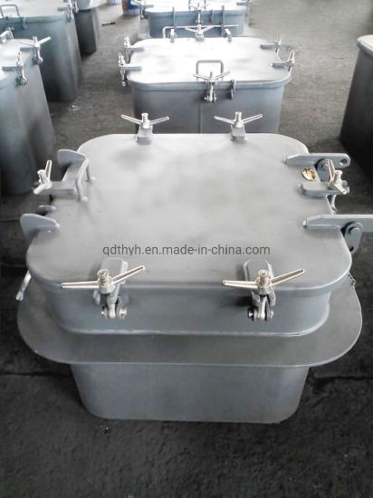 China Marine 600*400 Aluminum Steel Watertight Manhole Cover a Type ...