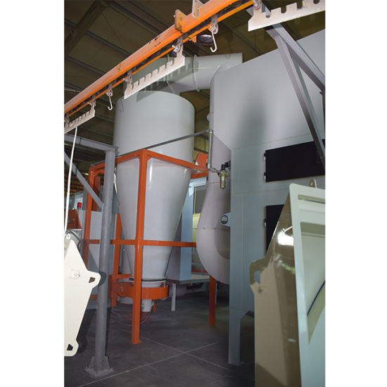 China Manual Powder Coating Chamber with Cyclone Automatic Recovery ...