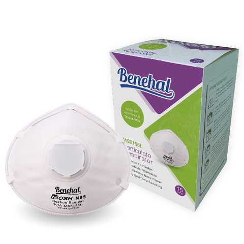 Benehal NIOSH N95 Protective Face Mask with Valve, wholesale ...