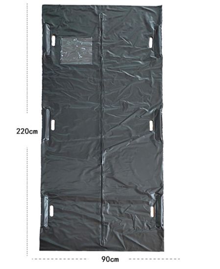 China Black Heavy Duty Funeral PVC Cadaver Bag Corpse Bag Dead Body Bag ...