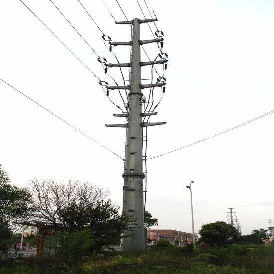 China First-Rate Chinese Made Steel Guyed Power Transmission Line Pole ...