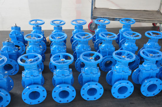China Resillent Seated Cast Iron Gate Valve Epoxy Resin Painted Feature ...