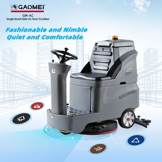 China GM-AC Auto Scrubber, kleiner Aufsitz-Bodenschrubber mit Akku ...