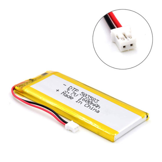 China Dtp503583 1600mAh Rechargeable Lithium Polymer Battery 3.7V ...