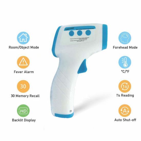 China LCD Non Contact Human Body Digital Laser Detector Forehead ...