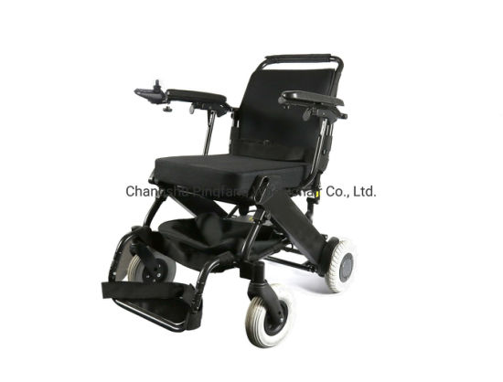 China Ultra Light Electric Wheelchair with Armrest Liftable for Elderly ...