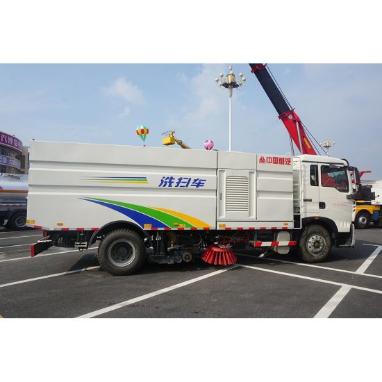 China HOWO 15cbm Road Street Vacuum Street Cleaner Sweeper Truck ...