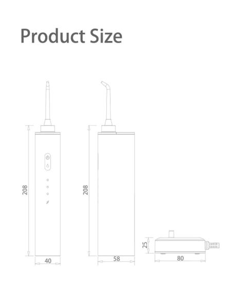 China Portable Water Flossing System Portable Water Dental Flosser ...