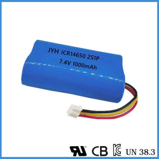 China Lithium Ion 14650 1000mAh 7.4V Battery Pack for GPS Device ...