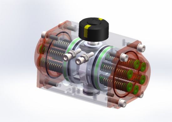 China Pneumatic Control Valve Actuator Exploded Drawing, wholesale ...
