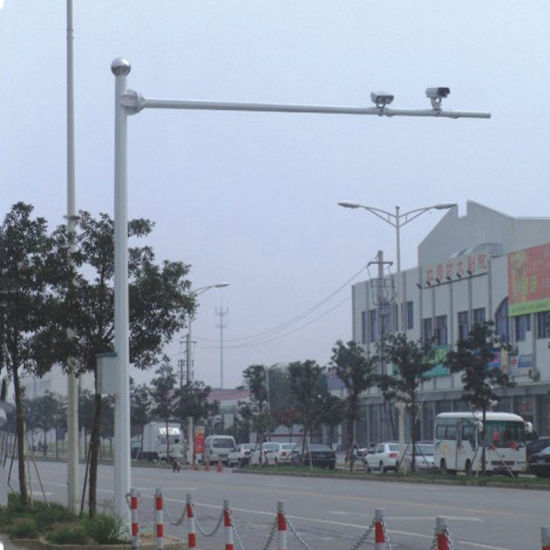 China Galvanized Steel Pole Security Monitoring CCTV Camera Monitor ...