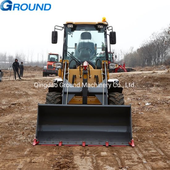 China 1.5Ton Mini wheel loader with luxury cabin for building ...