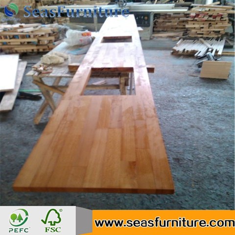 China Solid Oak wood Finger Joint board for Worktop Countertop ...