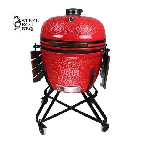 China SEB KAMADO oudoor cooking BBQ grill 26 ceramic egg shape smoker ...
